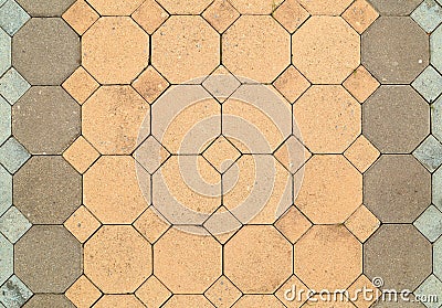Brick Octagonal Walkway Pavement Texture Royalty-Free Stock Photography ...