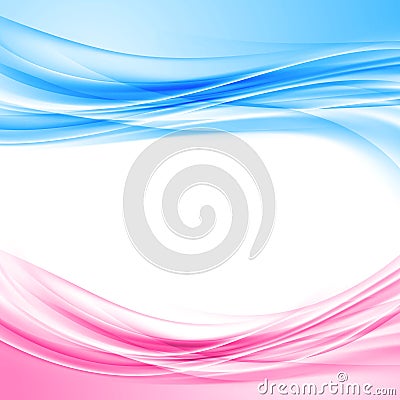 Bright Blue And Pink Border Abstract Background Stock Vector - Image ...