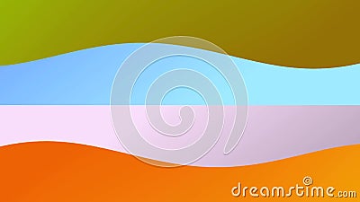 Bright Cartoon Wavy Background, Seamless Loop. Motion. Abstract ...