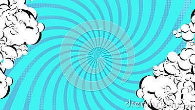 Animated Pop Art Comic Background with Place for Text. Stock Video ...