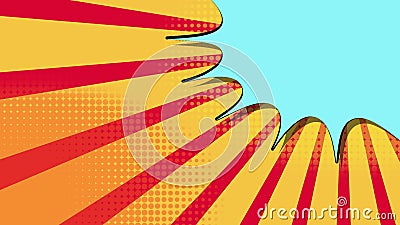 Animated Pop Art Comic Background with Place for Text. Stock Video ...