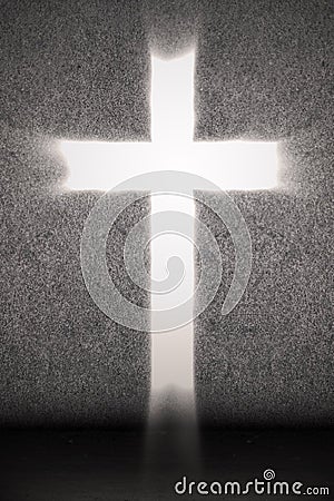 Bright Cross On Grey Stock Illustration - Image: 87312429