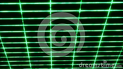 Bright Glowing Grid in Virtual Space. Motion. Simple Square Grid on ...