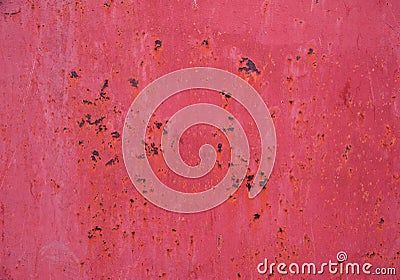 Bright Pink Metal Surface With Scratches And Rust Spots. Stock Photo ...