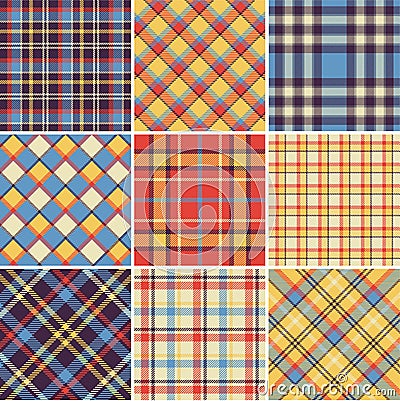 Plaid patterns stock illustration. Illustration of textile - 10876276