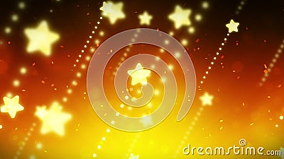 Bright and Shining Stars. CG Loop Animation. Christmas Background ...