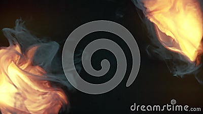 Swirls of Flame Spinning in a Magical Vortex. 3d Rendering Loop ...