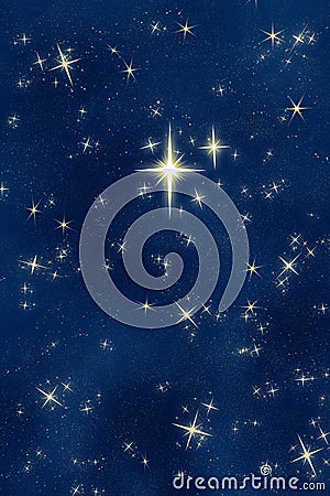 Bright Wishing Star Night Sky Royalty-Free Stock Photography ...