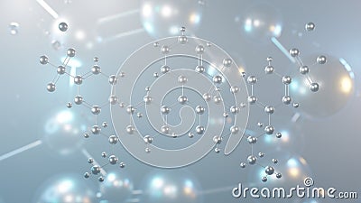 Brilliant Blue Fcf Molecular Structure, 3d Model Molecule ...