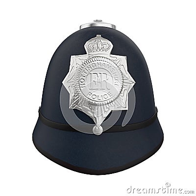 British Police Bobby Helmet Hat Isolated Stock Photo | CartoonDealer ...