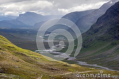Broad Valley With The Kungsleden Footpath Stock Photo - Image: 25425400