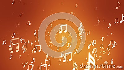 Broadcast Rising Music Notes 03 Stock Footage - Video of elegant ...