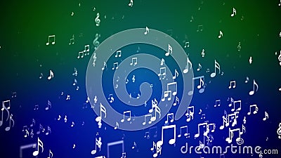 Broadcast Rising Music Notes 01 Stock Video - Video of education, event ...