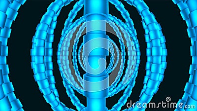 Broadcast Spinning Blinking Hi-Tech Illuminated Rings, Blue, Technology ...