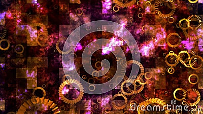 Broadcast Spinning Hi-Tech Rings, Multi Color, Events, Loopable, 4K ...