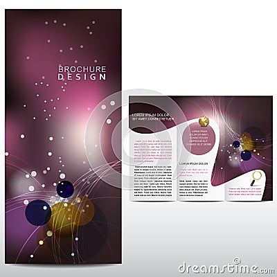Brochure Layout Design Cartoon Vector | CartoonDealer.com #29853917