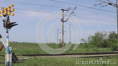 Broken Rail Crossing stock footage. Video of warning - 247430756
