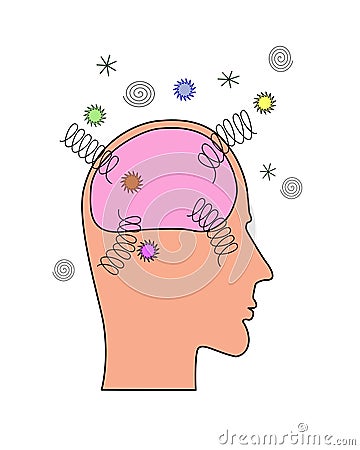 Broken Brain Stock Image - Image: 26030301