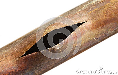 Broken Copper Pipe Royalty-Free Stock Photo | CartoonDealer.com #34913433