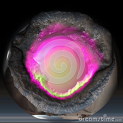 Broken Crystal Ball Royalty Free Stock Photography - Image: 3412627