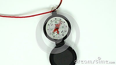 Broken Fast Spinning Compass Needle Zoom in Stock Footage - Video of ...