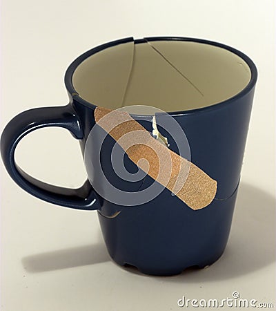 Broken (fixed Now) Coffee Cup Stock Photography - Image: 1544832