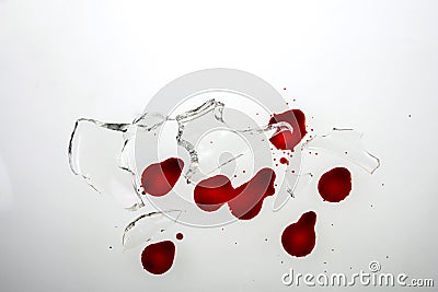Broken Glass And Blood Royalty-Free Stock Photography | CartoonDealer ...