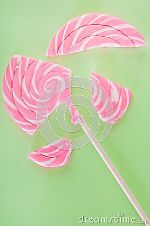 Broken Lollipop Stock Image - Image: 20755771