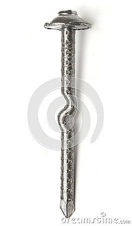 Nail bent out of shape stock photo. Image of hammer, copy - 13190950