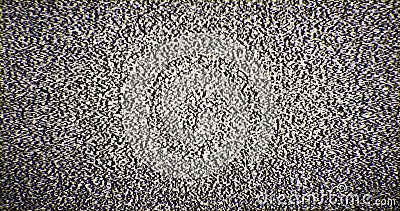 Broken Reception Tv Interference Noise Static Insert Element. Stock ...