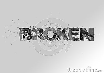 Broken Shattered Stock Image - Image: 16623261