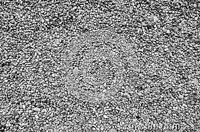 Broken Stone, Ballast Horizontal Closeup Black Andd White Texture ...