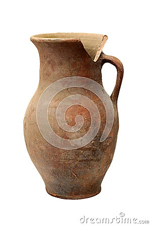 Broken Traditional Jug Stock Photo - Image: 4129820