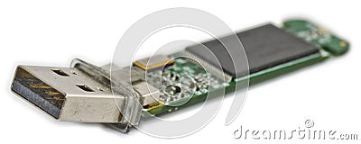 Broken USB Flash Drive Stock Photos - Image: 18654933