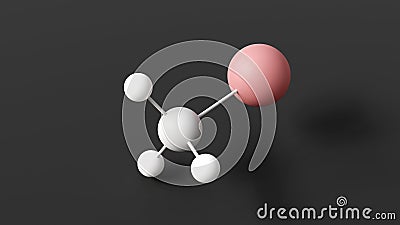Bromomethane Molecule, Molecular Structure, Methyl Bromide, Ball And ...