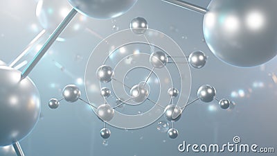 Bronopol Molecular Structure, 3d Model Molecule, Antimicrobial ...