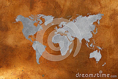 Bronze Map Royalty-Free Stock Photo | CartoonDealer.com #66504177