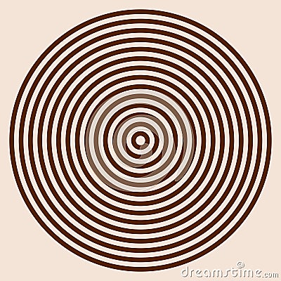 Brown And Beige Vector Graphic Of Equi Spaced Concentric Circles | CartoonDealer.com #301493417