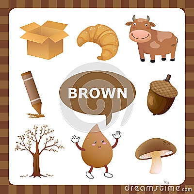 Brown Color Stock Vector - Image: 55186577
