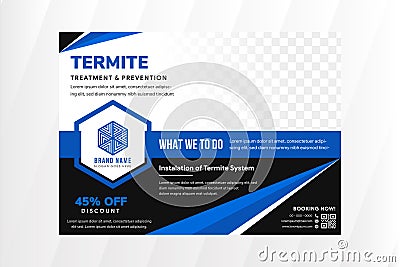 Termite Treatment And Prevention Flyer Design Template Use Horizontal ...