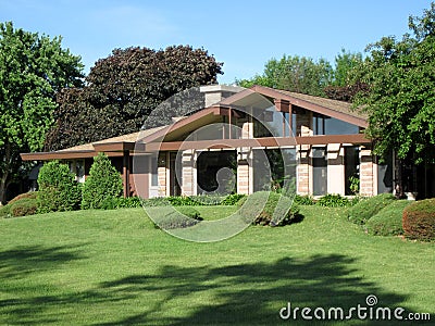 Brown House Stock Photo - Image: 41803048