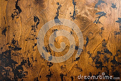 Brown Wooden Background With Black Spots Texture Royalty-Free Stock ...