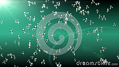 Brownian Motion of Molecules Seamless. Animation of Seamless Loop Stock ...