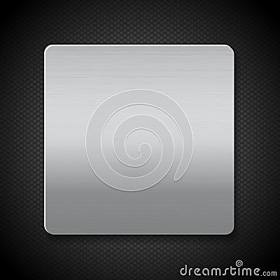 Brushed Metal Panel On Black Texture Background Cartoon Vector ...