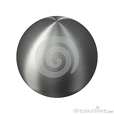 Brushed Metal Shiny Silver Sphere Stock Photography | CartoonDealer.com ...