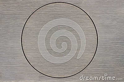 Brushed Metal Texture With A Circle On It Royalty-Free Stock Photo ...