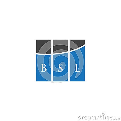 BSL Letter Logo Design On BLACK Background. BSL Creative Initials ...
