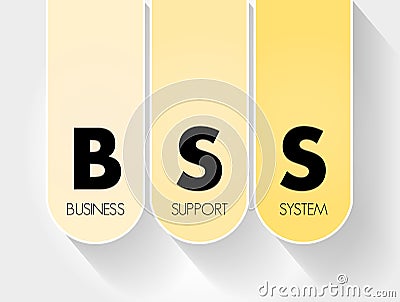 BSS - Business Support System Acronym, Business Concept Background ...