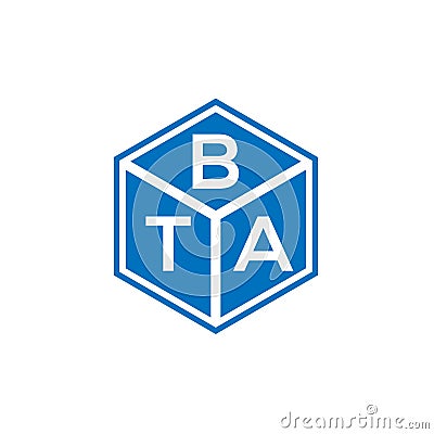 BTA Letter Logo Design On Black Background. BTA Creative Initials ...