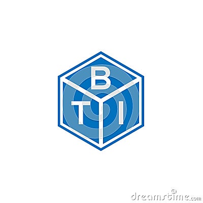 BTI Letter Logo Design On Black Background. BTI Creative Initials ...